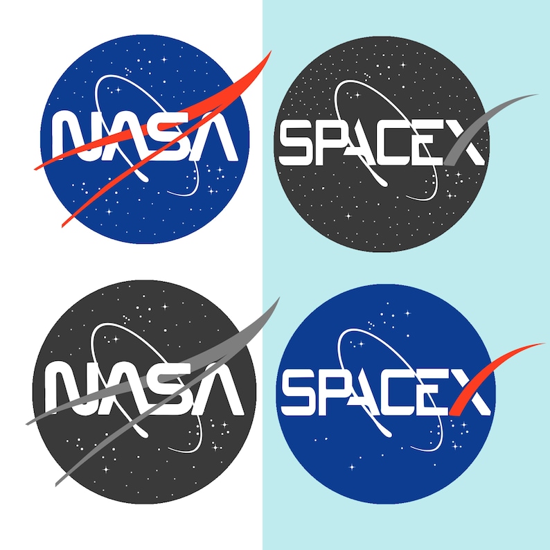 NASA & Spacex SVG/PNG Bundle: Space Logos, Decals (digital Download) - Etsy