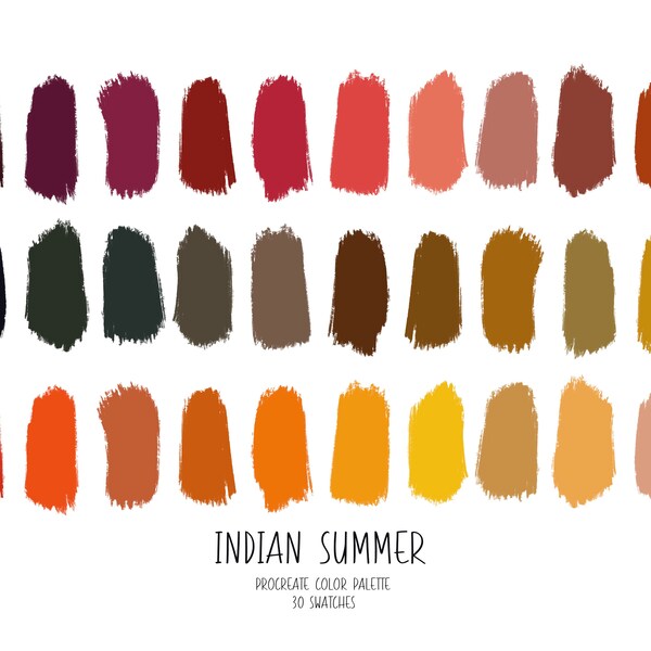 Indian Summer Color Palette - Etsy