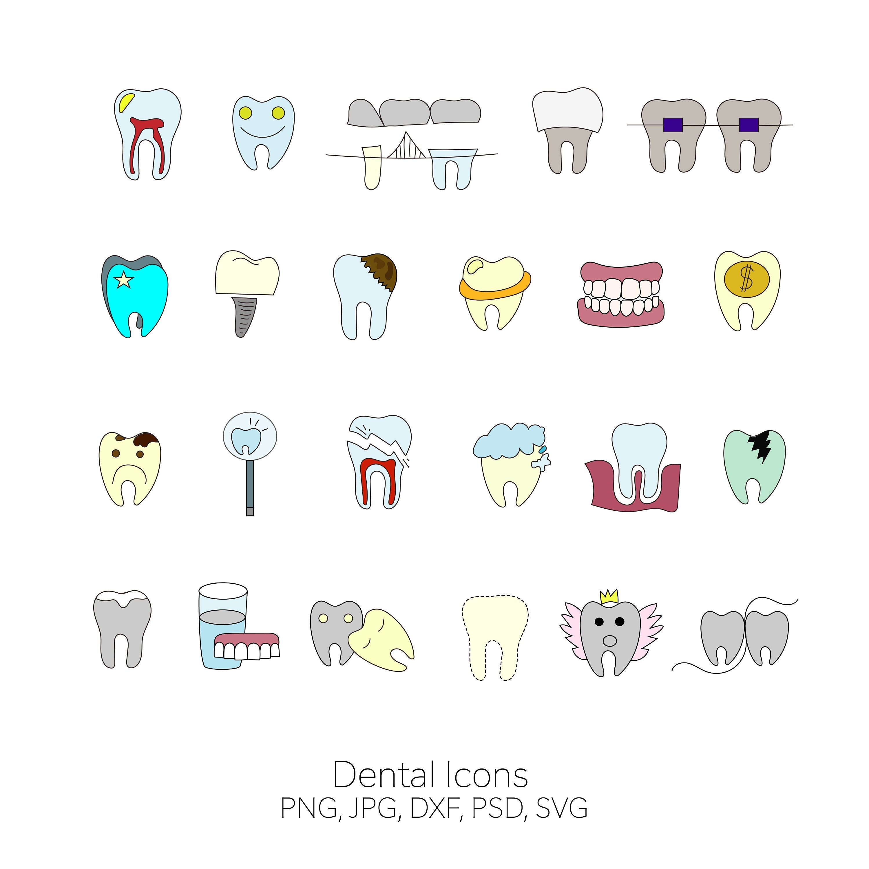 Dental Icons Svg, Teeth, Tooth, Dental, Dentistry , Dentalschool ...