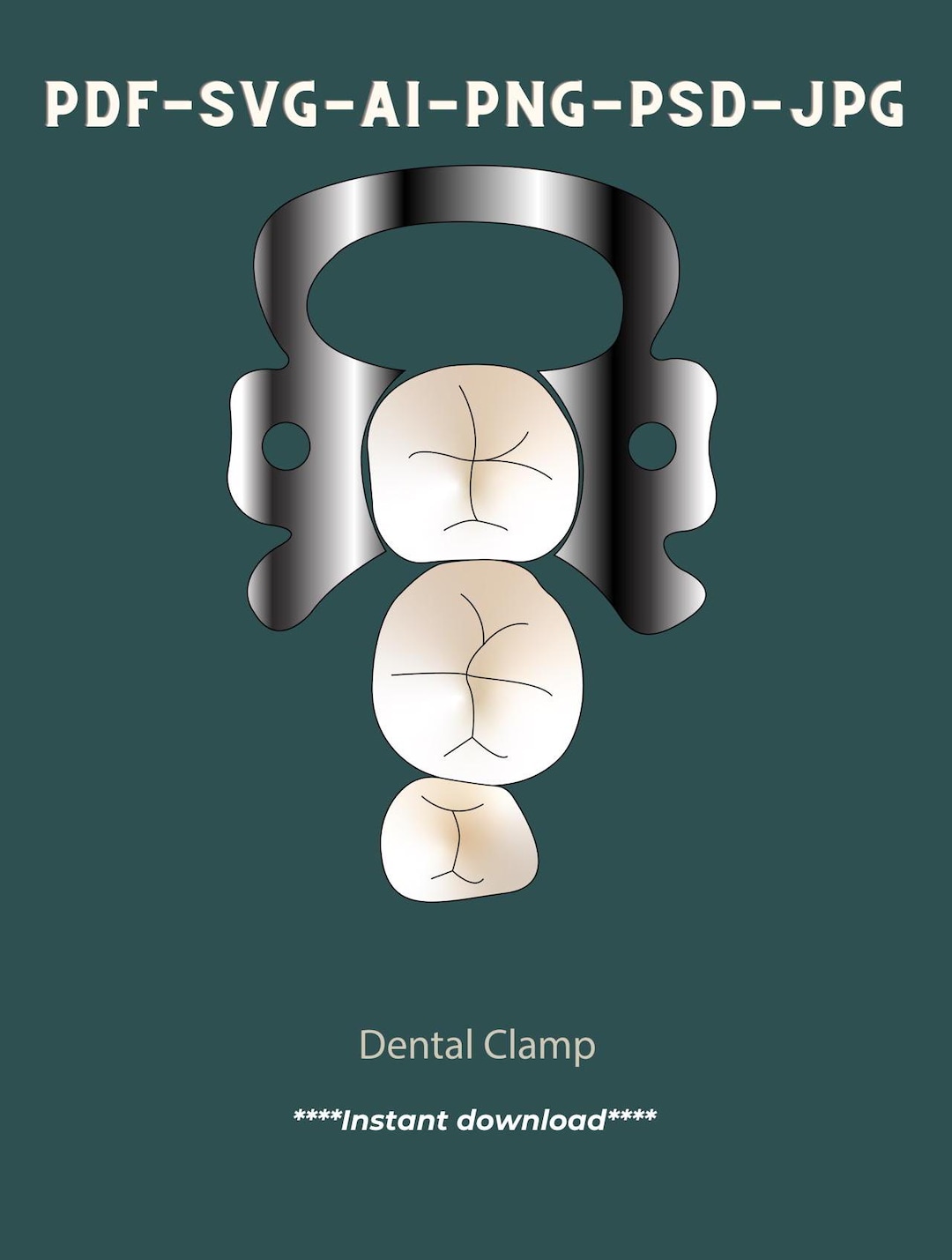 Dental Charting Guide, Rubber Dam Dental Clamps, Dental Student Project ...