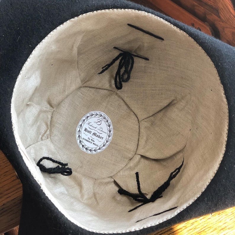 Bespoke C.1760s/70s Unlaced Civilian or Military Cocked Hat - Etsy