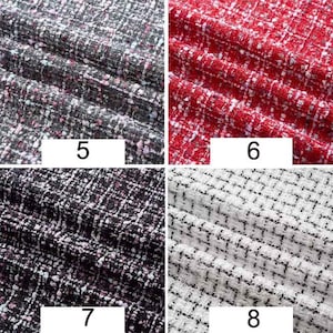 Tweed Fabric, Woven Fabric, Fashion Tweed Fabric, Check Style Tweed ...