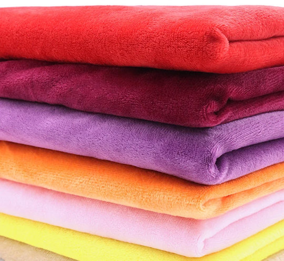 Short Plush Crystal Super Soft Plush Fabric for Sewing DIY Handmade ...