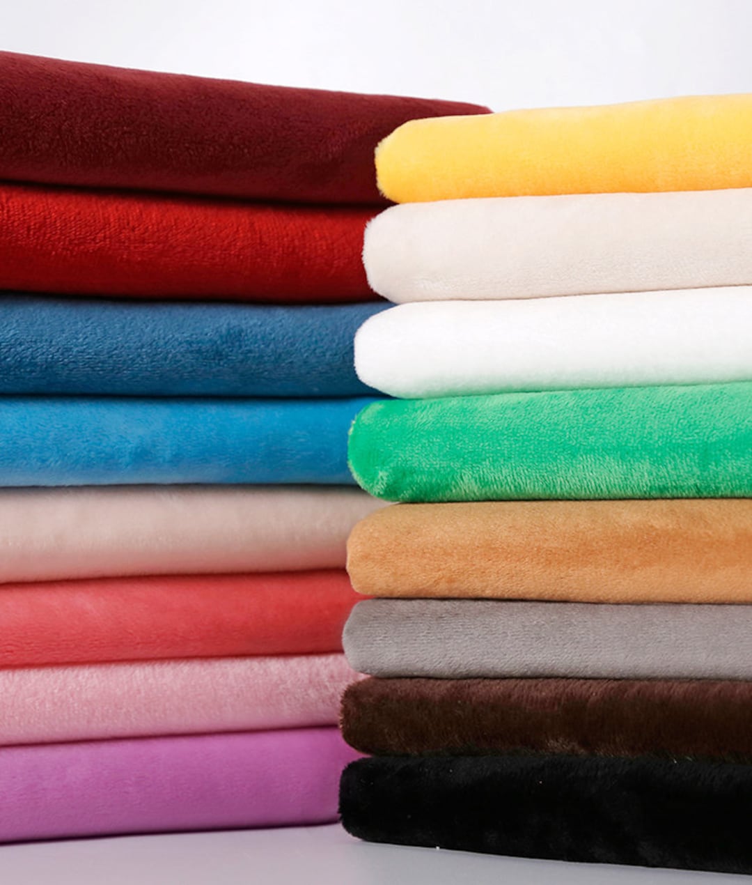 Short Plush Crystal Super Soft Plush Fabric for Sewing DIY Home Textile ...