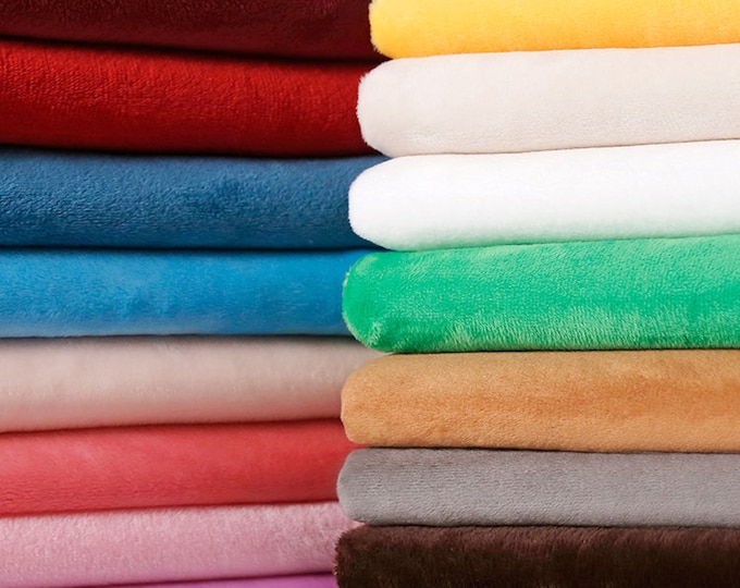 Short Plush Crystal Super Soft Plush Fabric for Sewing DIY Handmade ...
