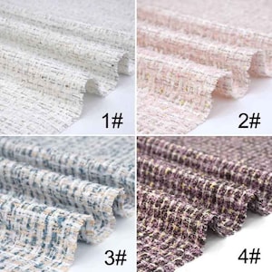 Tweed Fabric, Boucle Fabric, Boucle Stoff, Woven Fabric, Fashion Tweed ...