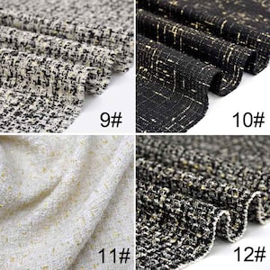 Tweed Fabric, Boucle Fabric, Boucle Stoff, Woven Fabric, Fashion Tweed ...