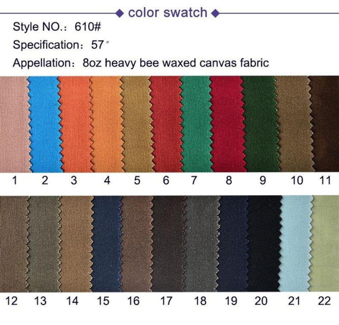 Waxed Canvas Fabric, 8 Oz Hand Waxed Cotton Canvas Fabric, Hard Hand ...