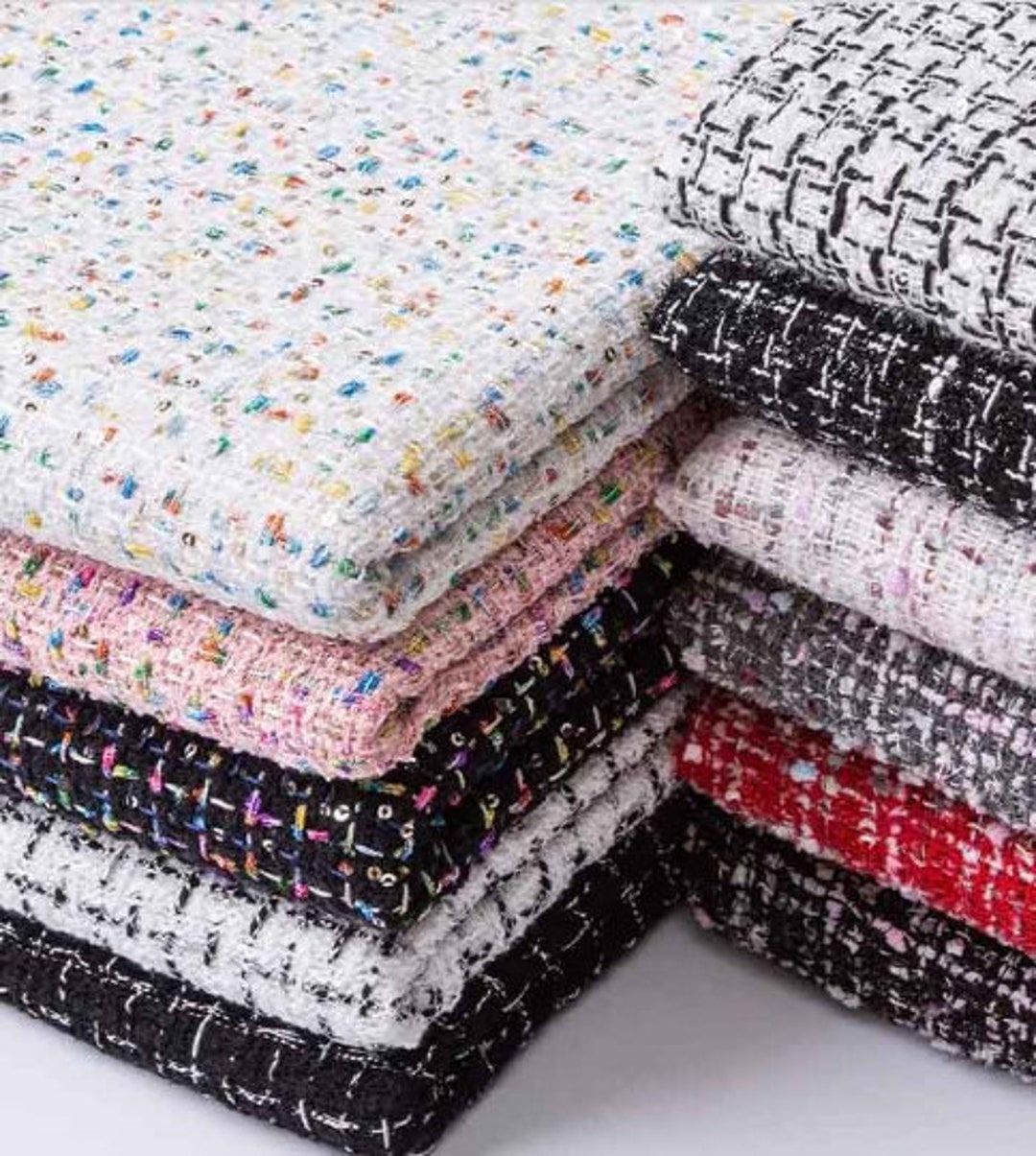 Tweed Fabric, Woven Fabric, Fashion Tweed Fabric, Check Style Tweed ...