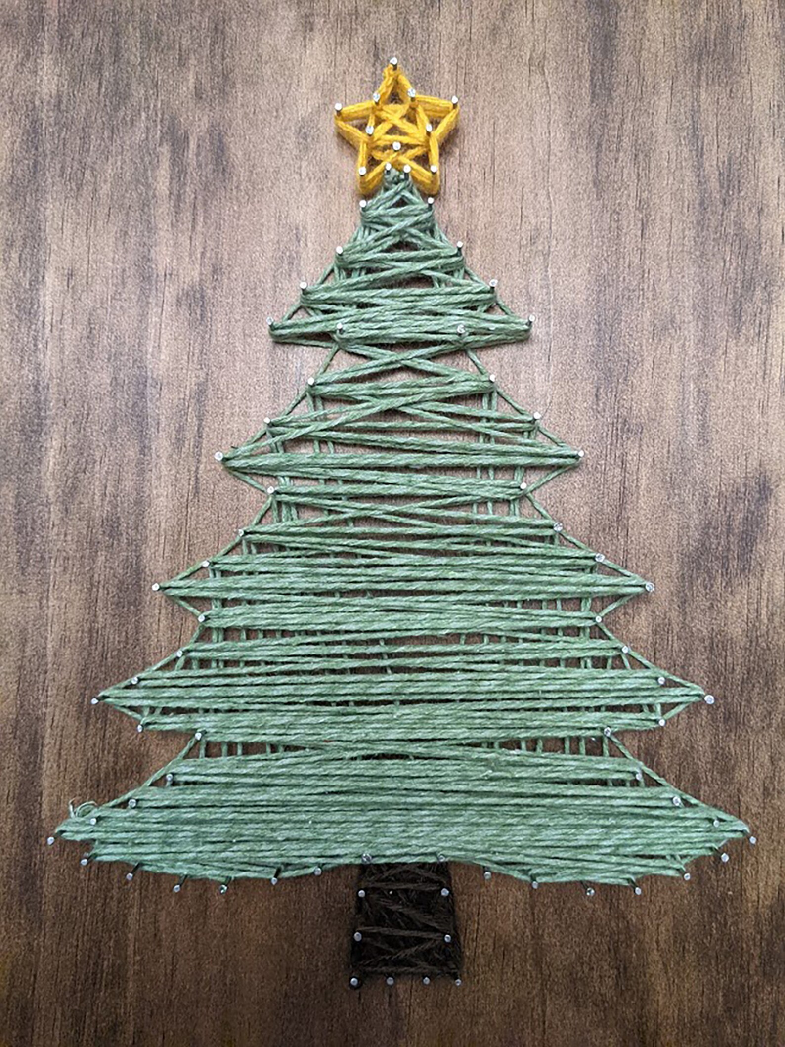 DIGITAL DOWNLOAD : String Art Template Christmas Tree 10.5" Tall- Print ...
