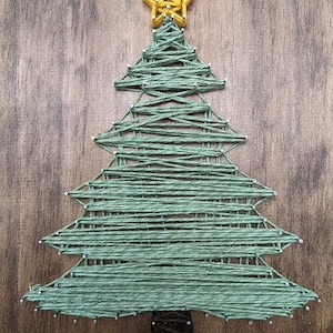 DIGITAL DOWNLOAD : String Art Template Christmas Tree 10.5" Tall- Print ...
