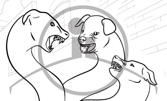 Cerberus Coloring Pages