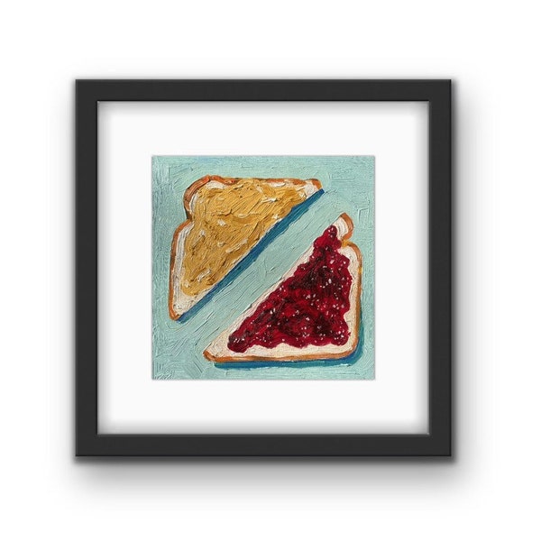Peanut Butter and Jelly Painting - Etsy
