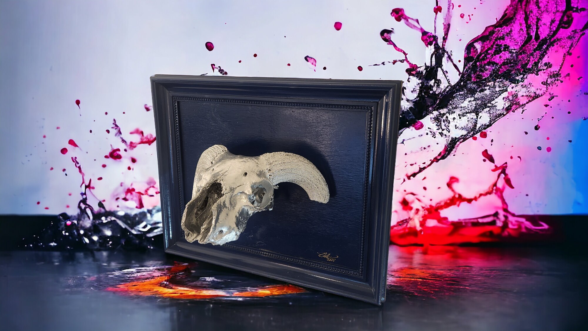 RAM SKULL ARTWORK / Olivieri Artwork - Etsy