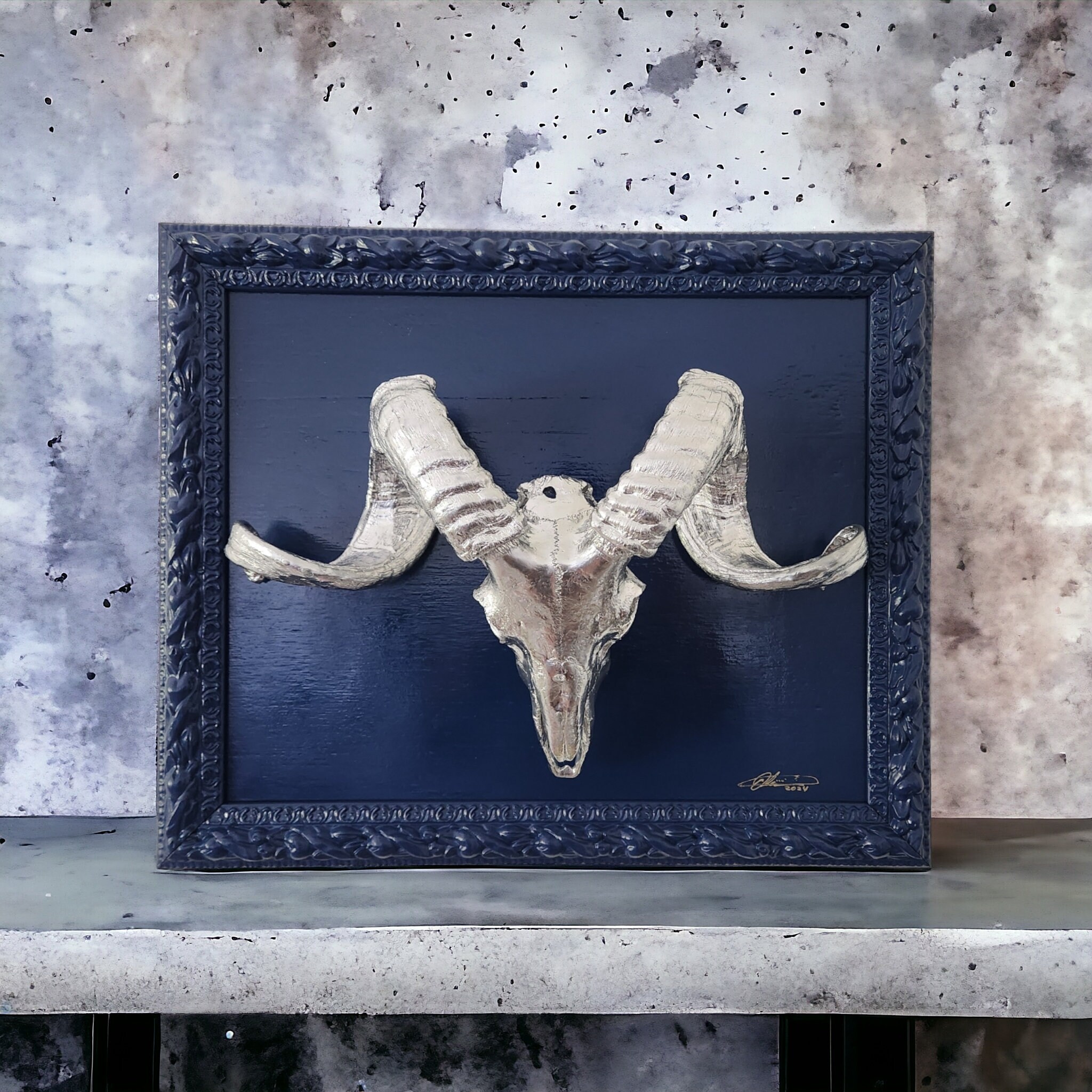 RAM SKULL ARTWORK / Olivieri Artwork - Etsy