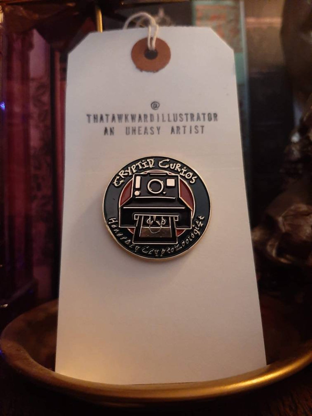 Cryptid Curios Soft Enamel Pin - Etsy