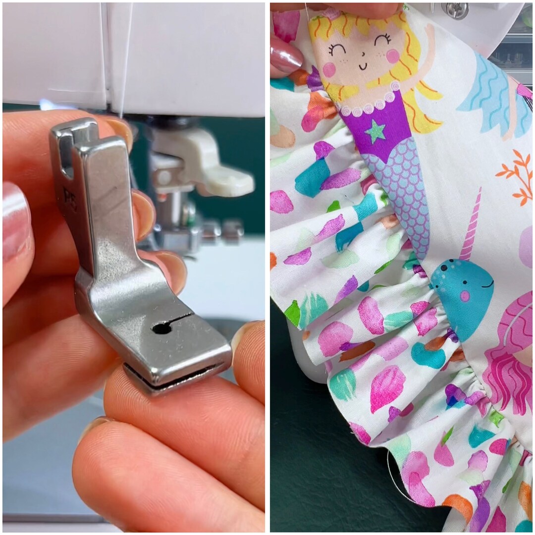 Shirring Gathering Presser Foot Fits for All High Shank Sewing Machines ...