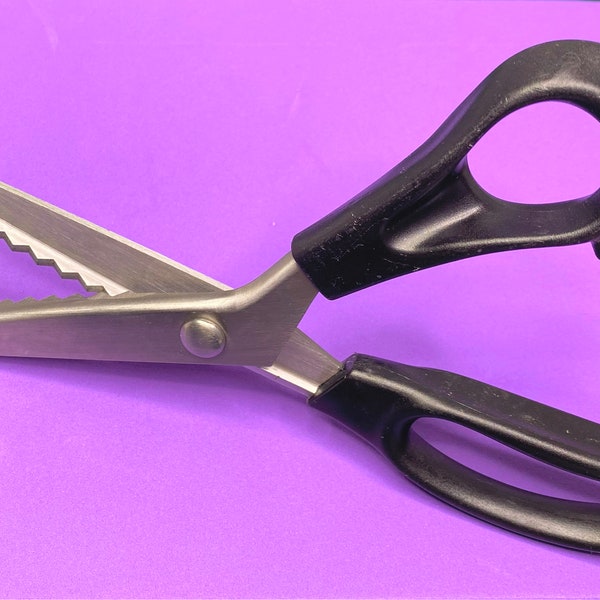 Zig Zag Scissors Fabric - Etsy