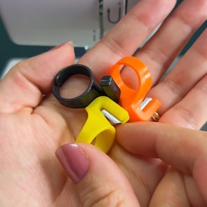 3pcs Ring Cutting Knife, Ring Thimble Ring Cutting Thread Dual-purpose ...
