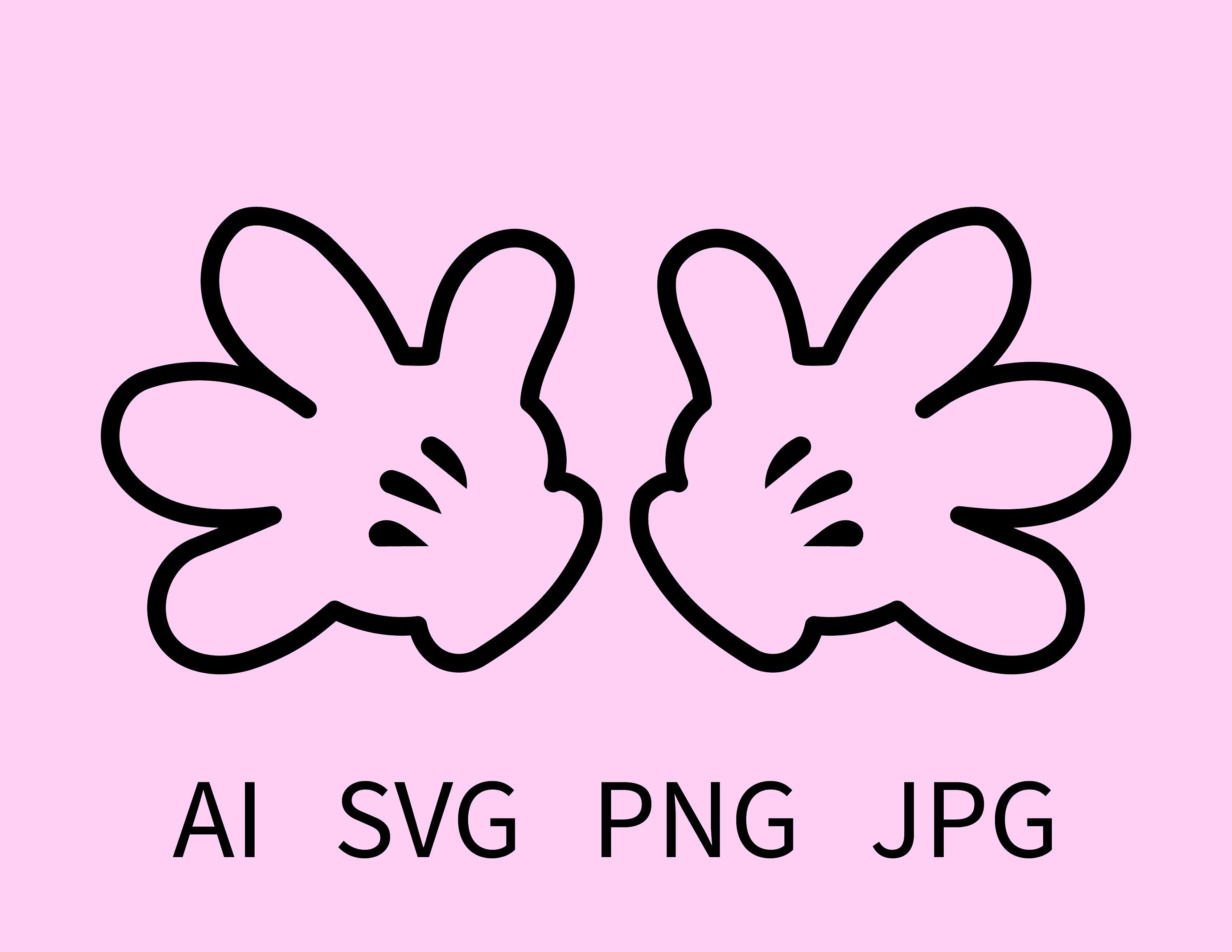 Mickey Mouse Manos Svg Ai Png Descarga Digital Mickey Etsy México