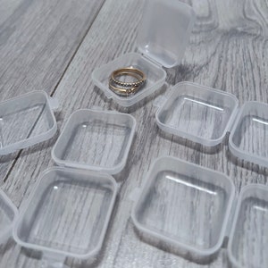 10 Portable Transparent Plastic Jewelry Storage Boxes - Etsy