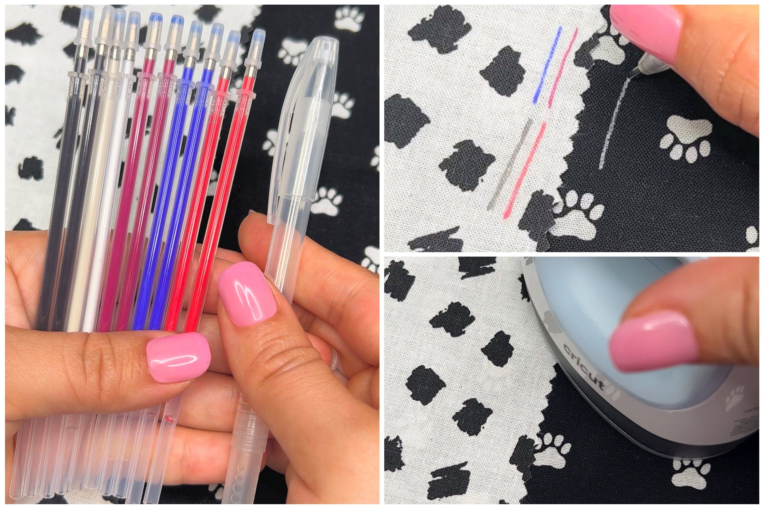 10pcs/set Heat Erasable Magic Marker Pen Temperature Disappearing ...