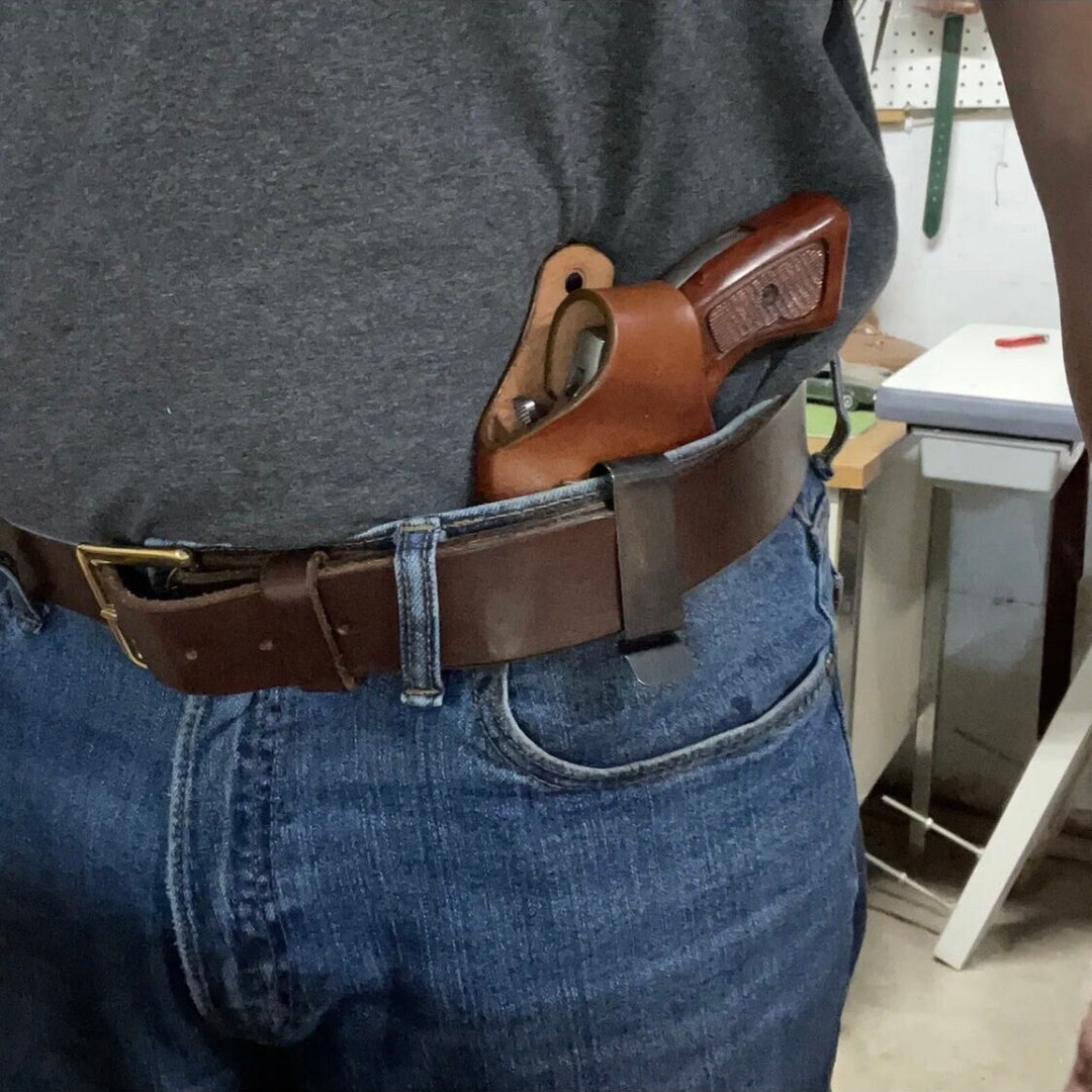 Smith & Wesson J Frame IWB Leather Holster Thumb Break - Etsy