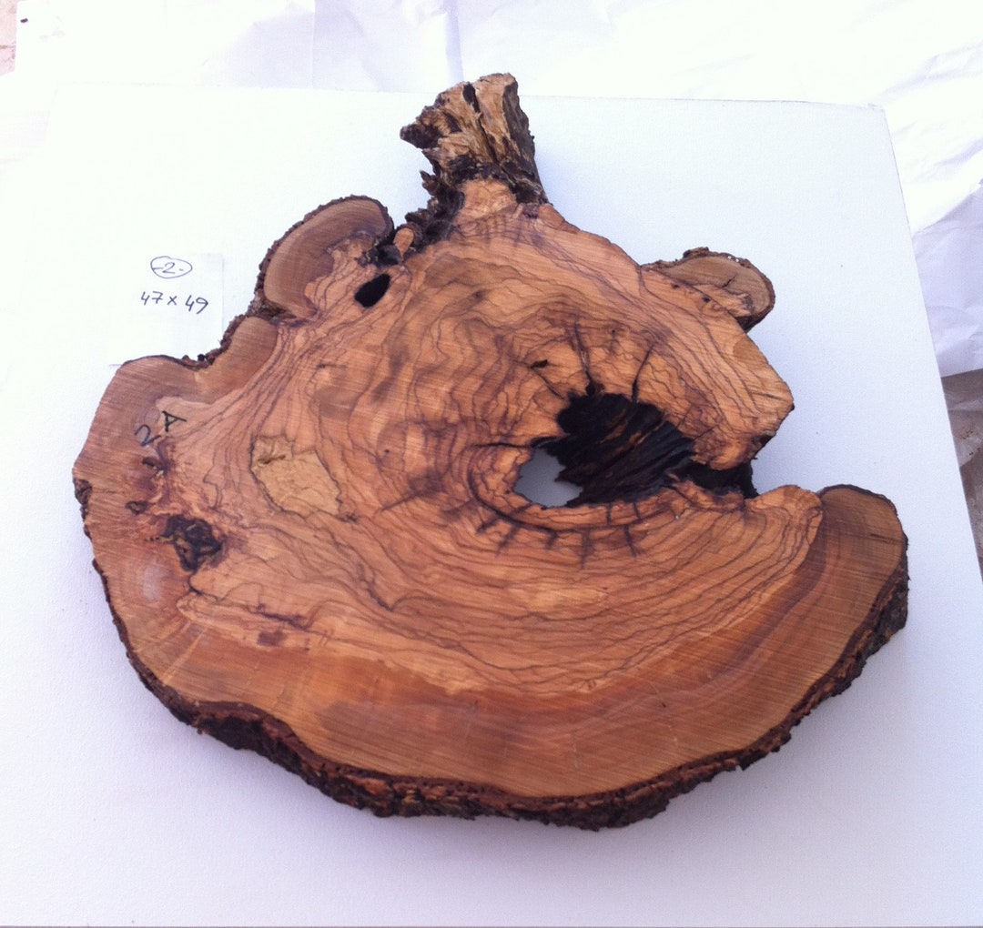 SOLD OUT 19''X18'' Turkish Olive Wood Slabs, Live Edge Wood Slab,burl ...