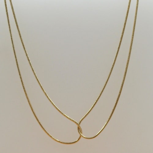 18K Gold Filled 8mm Slinky Snake Chain for Wholesale Jewelry - Etsy