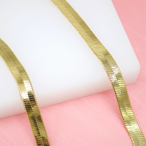 18 Kt Gold Filled Snake Chain - Etsy