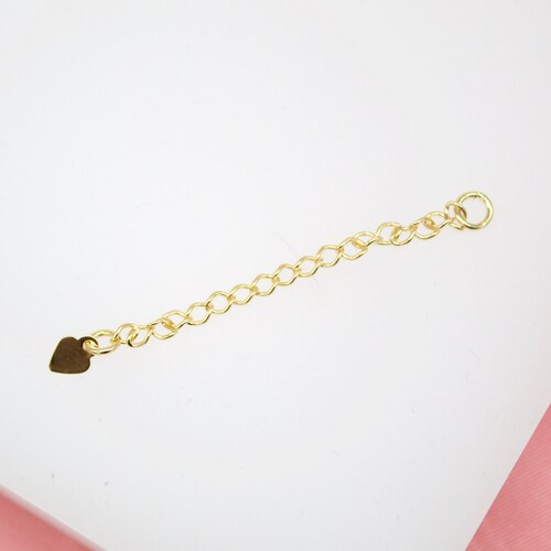 18K Gold Filled Chain Extender With Heart for Wholesale - Etsy