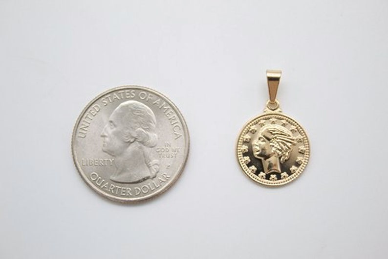 Shiny/dull 18K Gold Coin Craft Supplies Diy Jewelry - Etsy