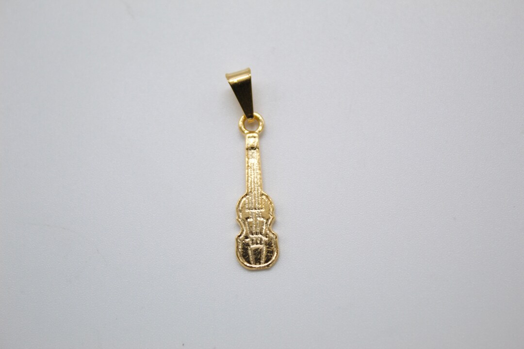 18K Gold Filled Ukulele Charm Pendant Jewelry Making Necklace Bracelet ...