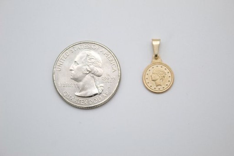 Shiny/dull 18K Gold Coin Craft Supplies Diy Jewelry - Etsy