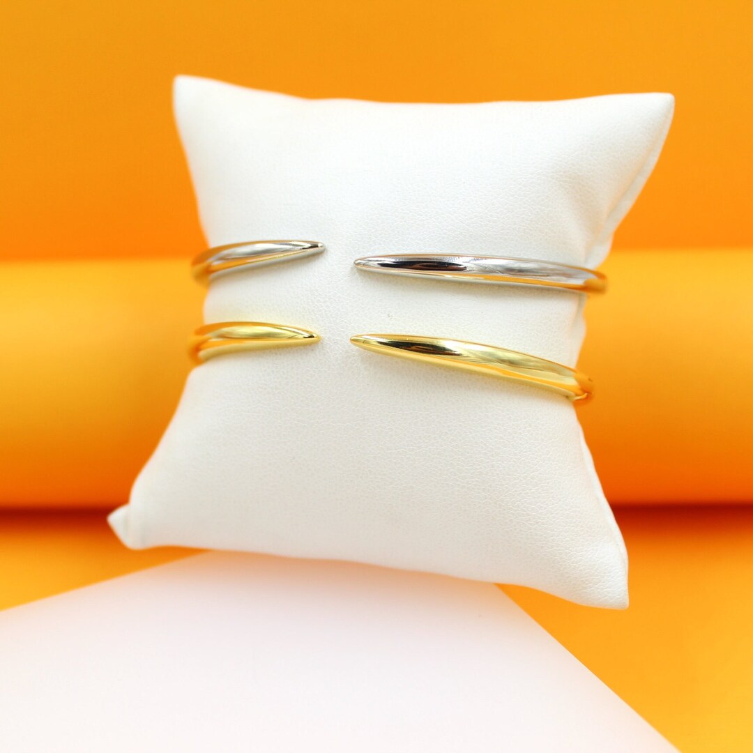 18K Gold Filled Plain Bangle Gold Filled Plain Bangle Bracelet Gold ...