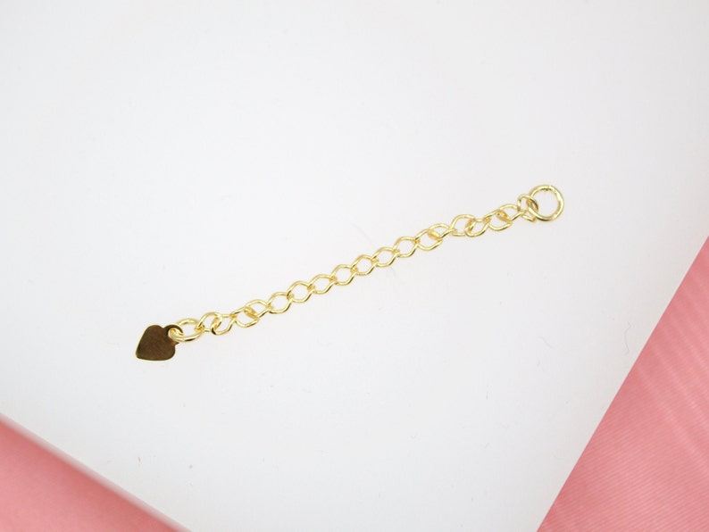 18K Gold Filled Chain Extender With Heart for Wholesale - Etsy