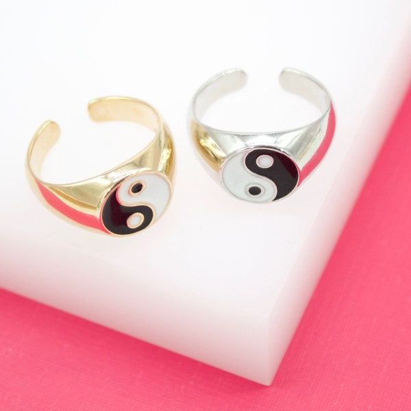 Ying Yang Ring - Etsy