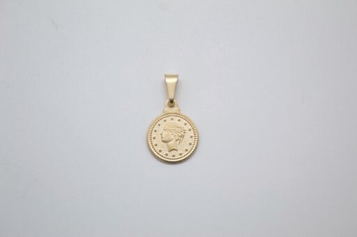 Shiny/Dull 18K Gold Coin Craft Supplies Diy Jewelry | Etsy
