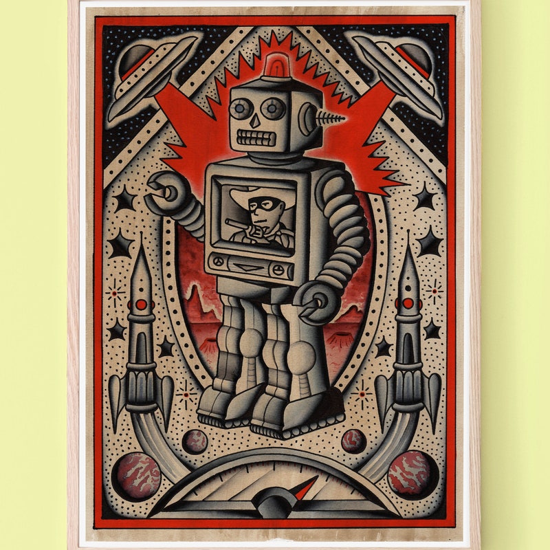 Giant Robot Movie - Etsy UK