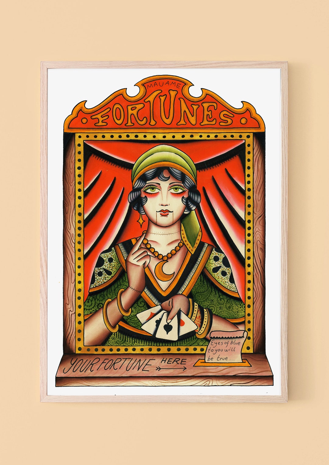 Fortune Teller Colour Fine Art Print A4 or A3 - Etsy UK
