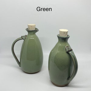 Pottery Olive/vinegar Pitcher/ Handmade Ceramic Olive Oil/vinegar ...