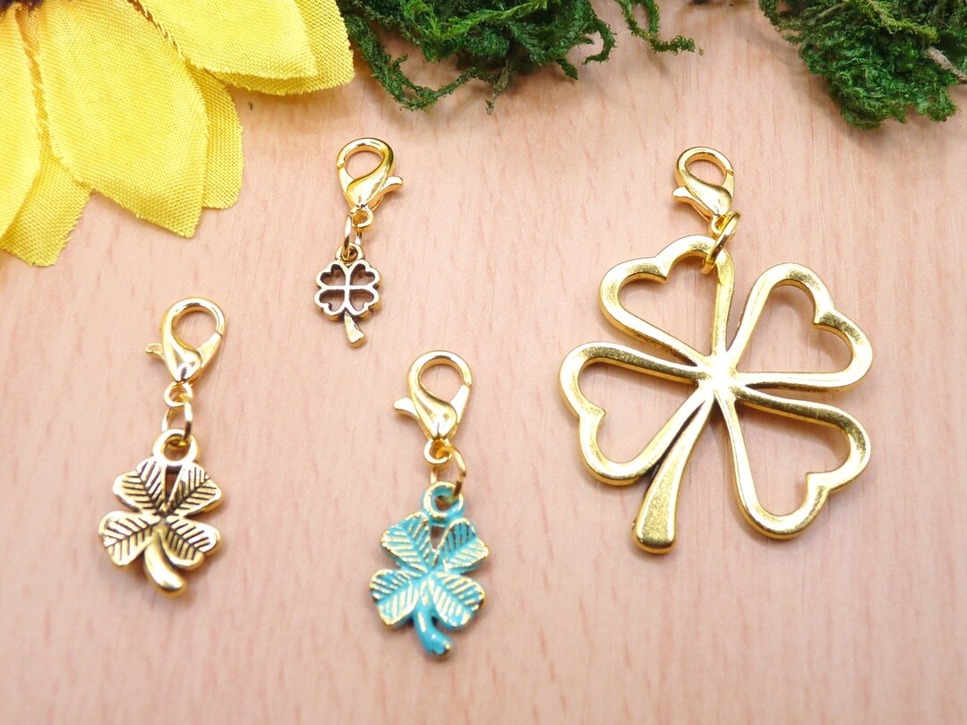 Clover, Cloverleaf, Pendant With Carabiner, Lucky Charm, Luck, Joy ...