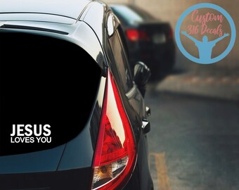 Jesus Car Decal | Etsy