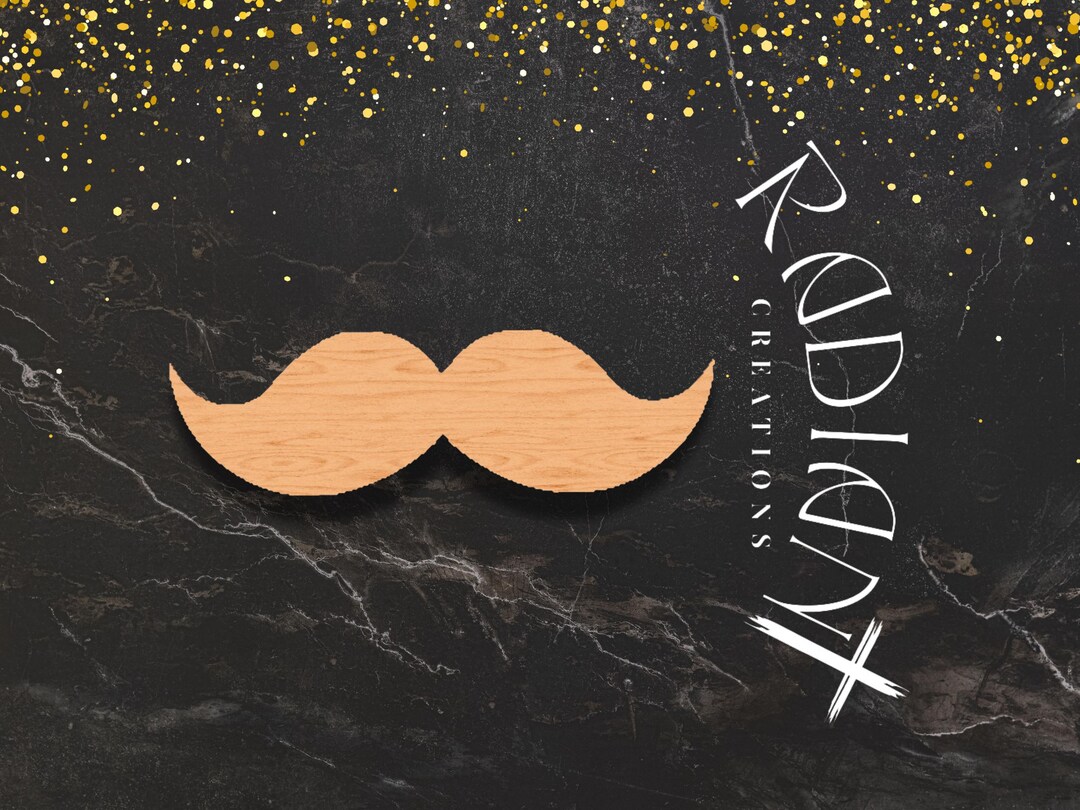 SHIPS FAST - Mustache Wood Cutout for DIY Home Decor, Customizable ...