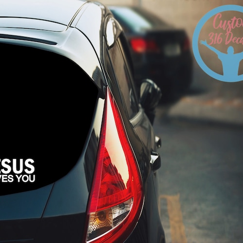 Jesus Is... Car Decal Christian God Vinyl Bumper or Window | Etsy
