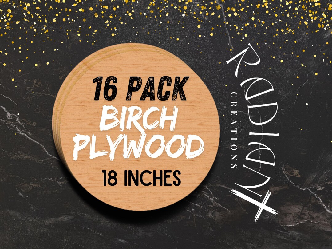 18 Inch Wood Rounds - CNC Cut MDF Circles | Door Hanger Blanks, Wooden ...
