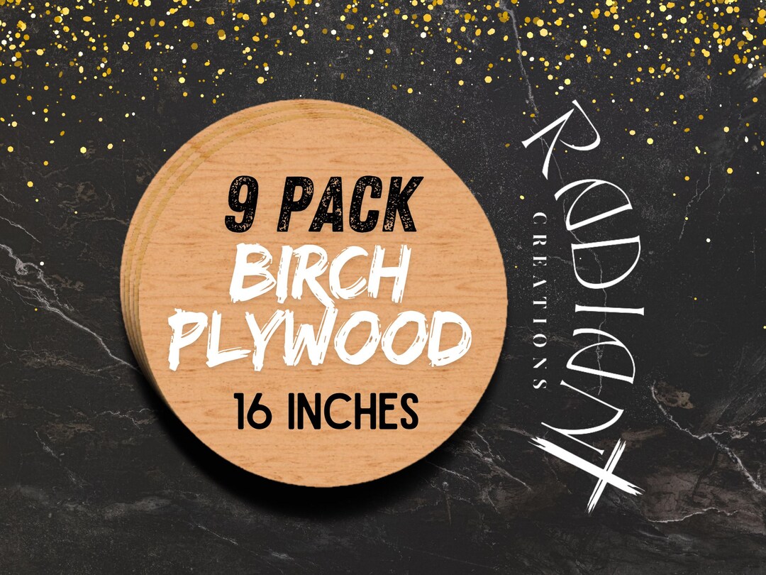 16 Inch Wood Rounds - CNC Cut MDF Circles | Door Hanger Blanks, Wooden ...
