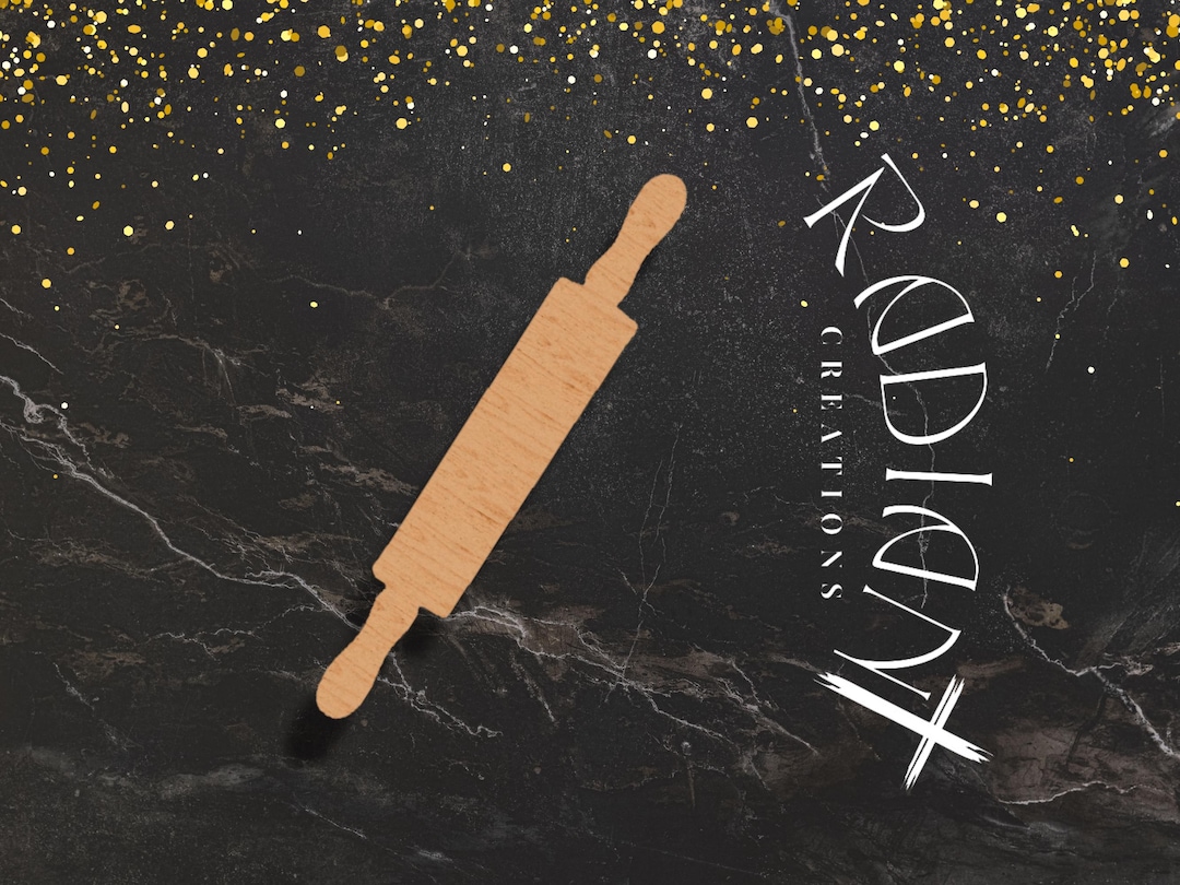 DIY Wooden Rolling Pin Shape for Kitchen Decor, Paint Your Own Rolling ...