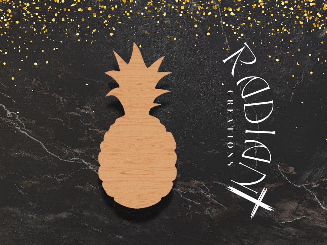 Pineapple Cutout for DIY Door Hanger, Paintable Pineapple Shape ...