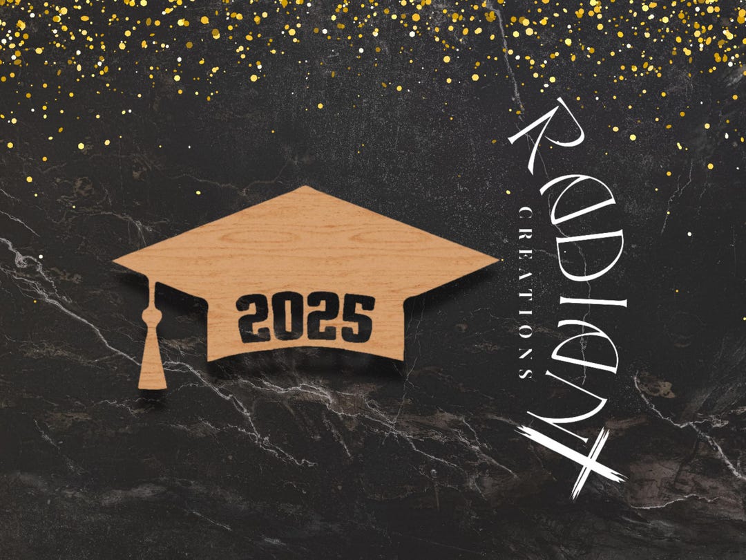 Large Graduation 2025 Wooden Cutout Sign, DIY Grad Party Decoration ...